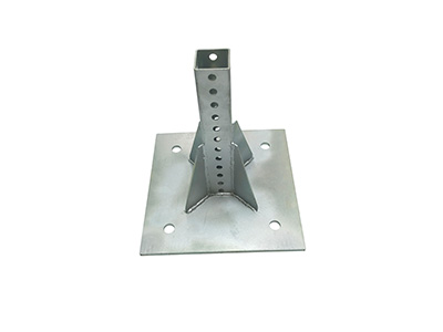 Square sign post base